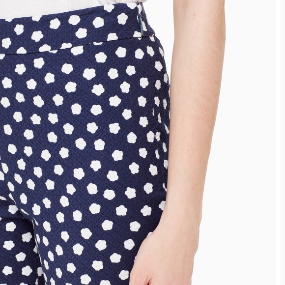 kate spade | Pants & Jumpsuits | Kate Spade Cloud Dot Jacquard Crop ...